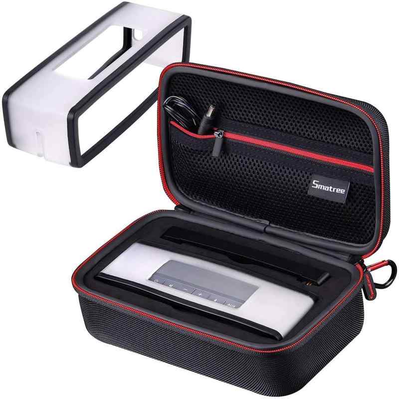 Smatree Bose SoundLink Mini/Mini 2 Bluetooth スピーカー 収納ケース EVAハードケース 黒（ソフト保護カバー 付き）[対応機種]：Bose SoundLink Mini /Mini II Blu...