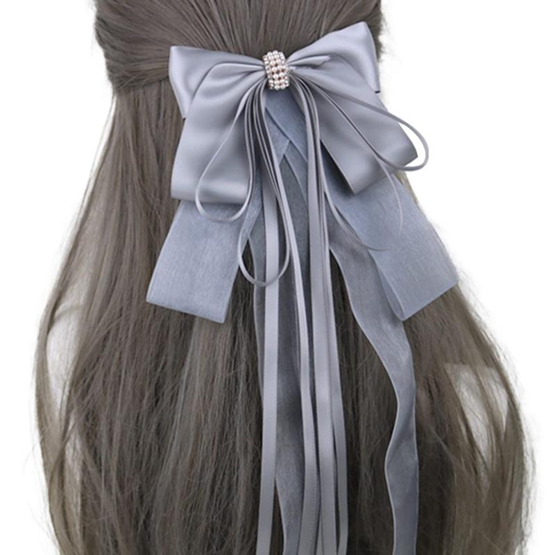 [PhoenixJ] バレッタ リボン ヘアアクセサリー ロリータ風 リボンアクセふんわりとした雰囲気のリボンがかわいいバレッタのご紹介ですリボンのサイズがやや大きめなので、ロングヘアの方にもぴったり。12色のカラーはバリエーション展開。ヘ...