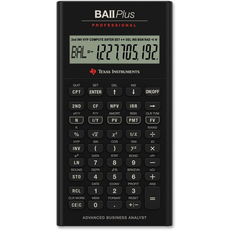 Texas Instruments BA II Plus Professional Financial Calculator (Silver 並行輸入品)米国証券アナリスト試験(CFA)持ち込み指定機新機能が追加、新デザイン見やすいシルバーカラー