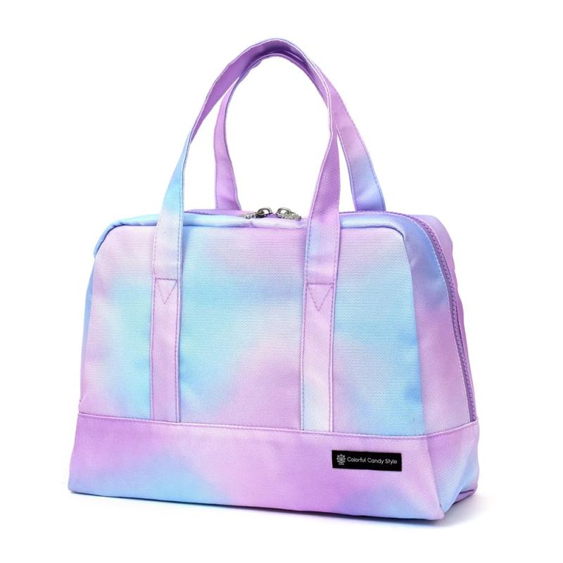 COLORFUL CANDY STYLE セミボストン(プールバッグ) 撥水 軽量 はっ水 汚れにくい シワ防止 ユニコーン ファンタジー ラベンダー ピンク 女の子 水泳バッグ スイミングバッグ