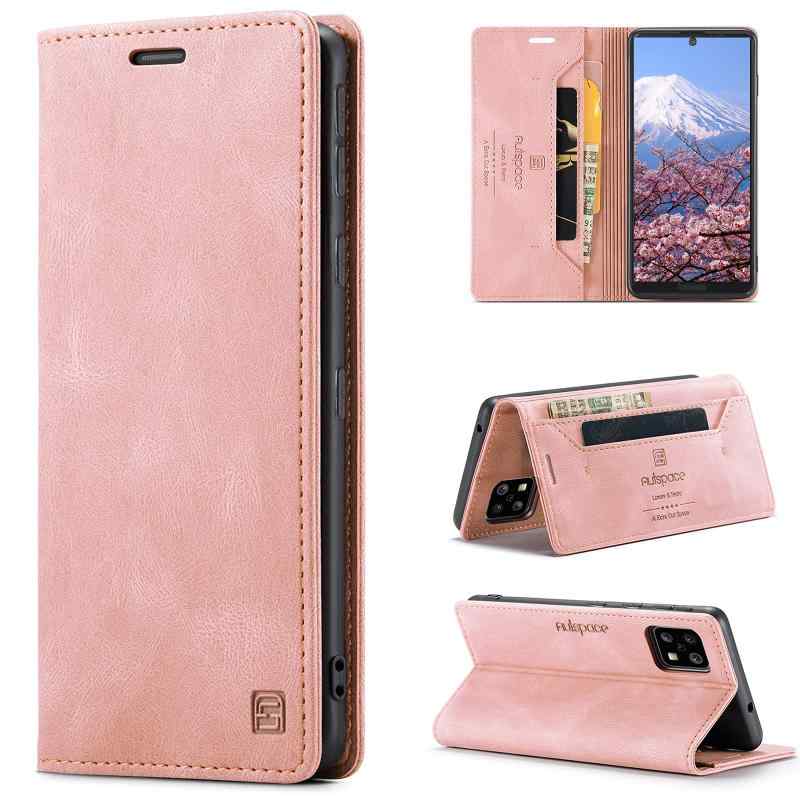 AP Sense4ケース 肌触り良い携帯ケース手帳型 ベルトなし RFID磁気防止 スキミング防止 カード収納 スタンド機能 ビジネス用 男女兼用 手帳型