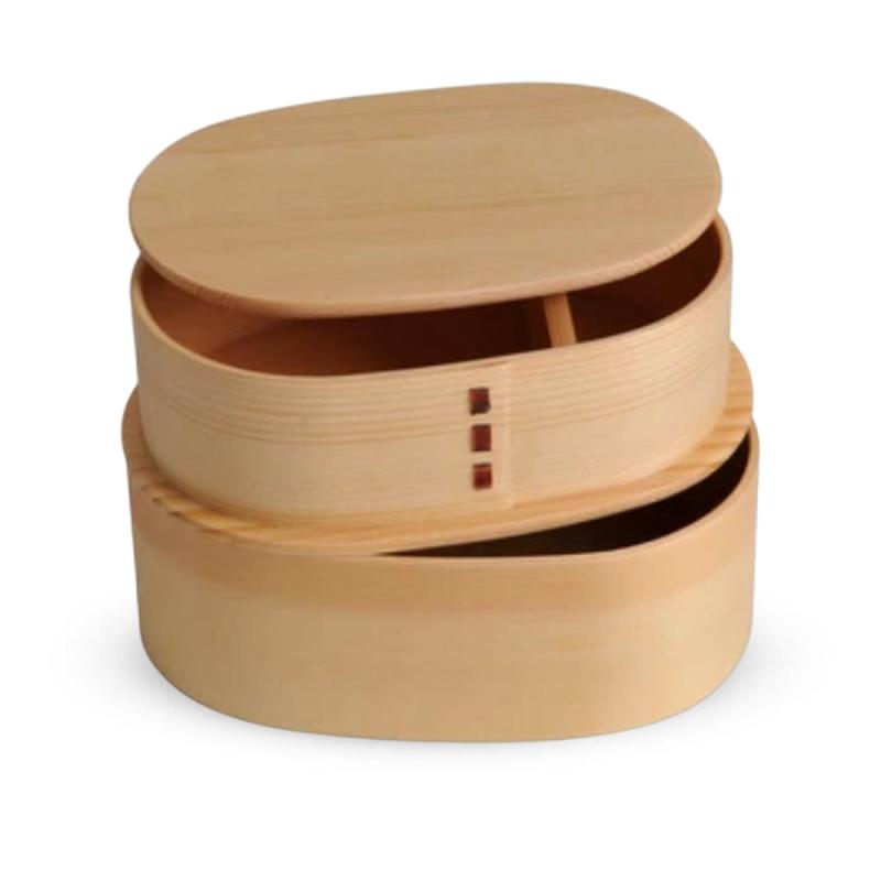 J－kitchens 弁当箱 木製 二段 ナチュラル 14.5x10x9.6cm 800ml素材/木製・ウレタン塗装木製品は天然素材の為、実物と写真で質感が異なる場合がございます。同じ商品でも木目、重さ、色合いが異なります。 掲載されている...