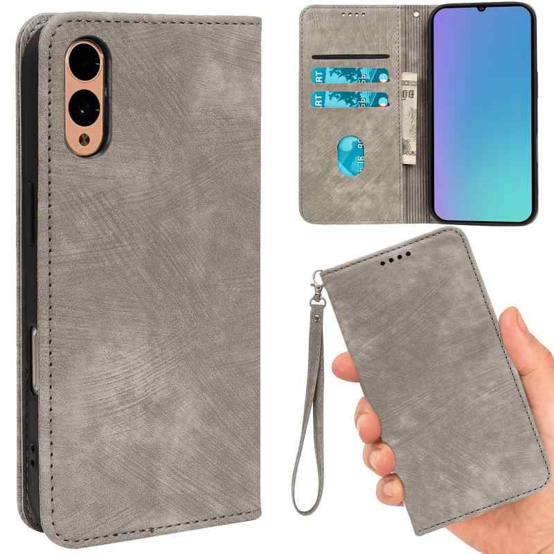 【WenziLior】 フリップスタンド レザーケース Arrows We2 用 ケース 手帳型 ストラップ 適用