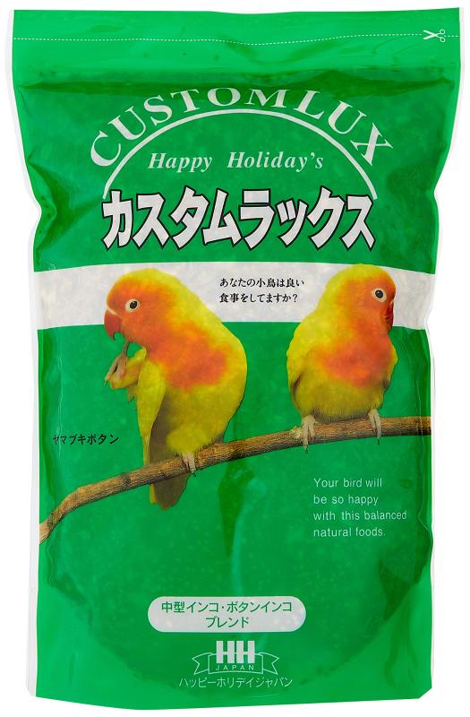 ハッピーホリデイ カスタムラックス 中型インコ 2.5L特に気を使っているのは「新鮮さ」と「配合」