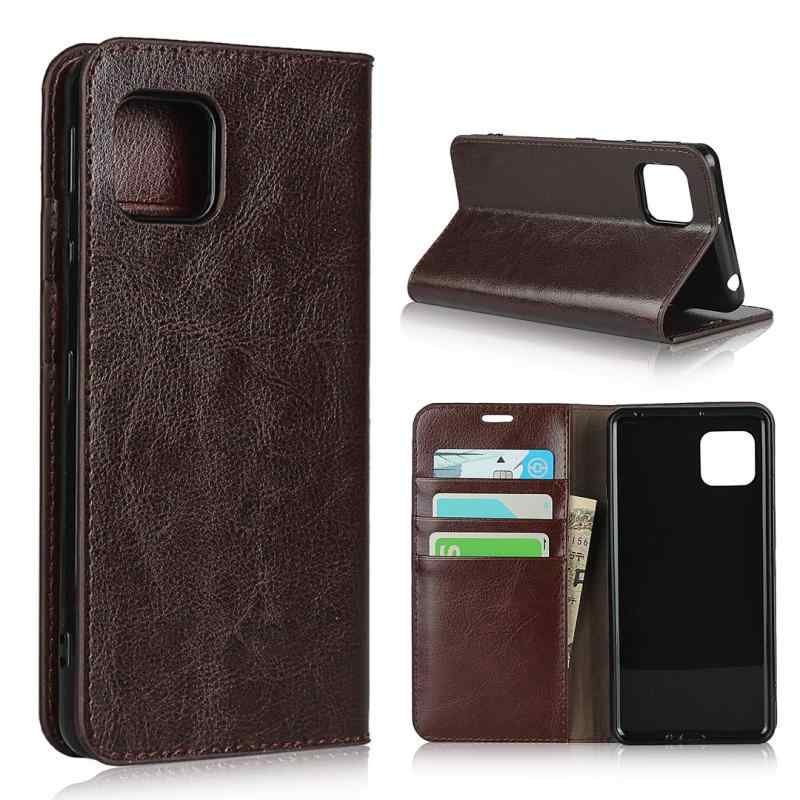 Crazy Horse Leather Case for Aquos Sense4