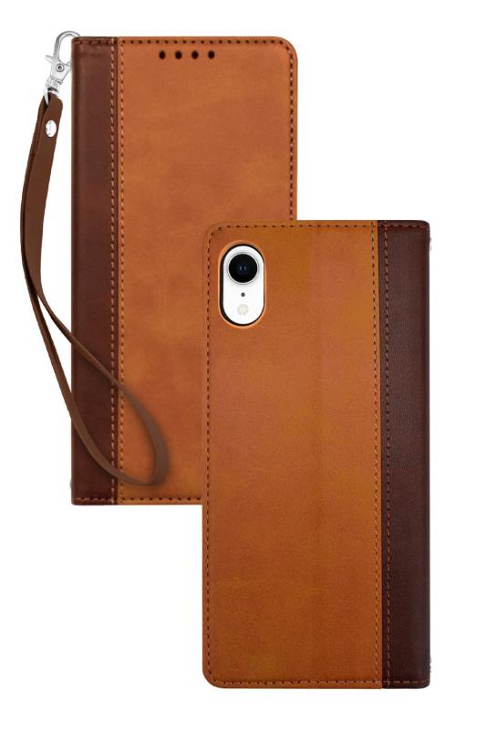 叶kanae カナエ iPhoneXR ケース カバー 手帳型 本革調 レザーケース 1個入り【上質な手帳型スマホケース】 本革調なのに高級感を演出してくれるフェイクレザー手帳型ケースシンプルなデザインなので、ビジネスやフォーマルにもピッタ...