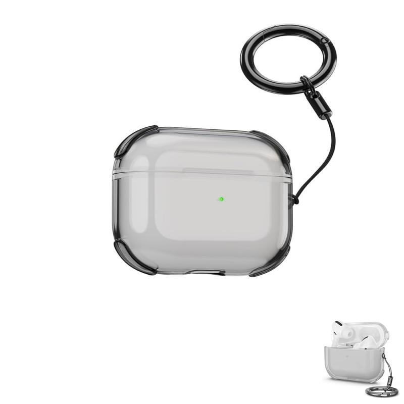 DACAIFH AirPods Pro 3 保護カバー分離式 TPU素材 黄ばみにくい 耐衝撃性 全面保護 軽量 キズ防止 防塵 紛失防止 ワイヤレス充電対応 LED状態可視 可愛い おしゃれ【精密フィット設計】AirPods Pro 3専...