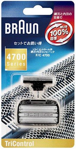 ブラウン シェーバー網刃・内刃コンビパック(黒) F/C4700