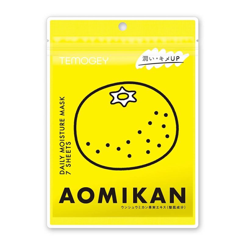 TEMOGEY デイリーモイスチャーマスク青みかん / 7枚