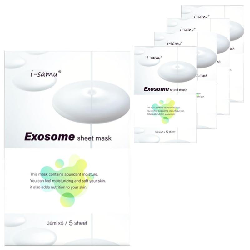 STAY FREE i-samu エクソソーム シートマスク 1袋1枚×5袋 個包装 フェイスマスク シートマスク パック スキンケア 保湿 ハリ くすみ アイサム・エクソソームは、肌のターンオーバーを促進し、弾力やツヤを与える効果が期待さ...