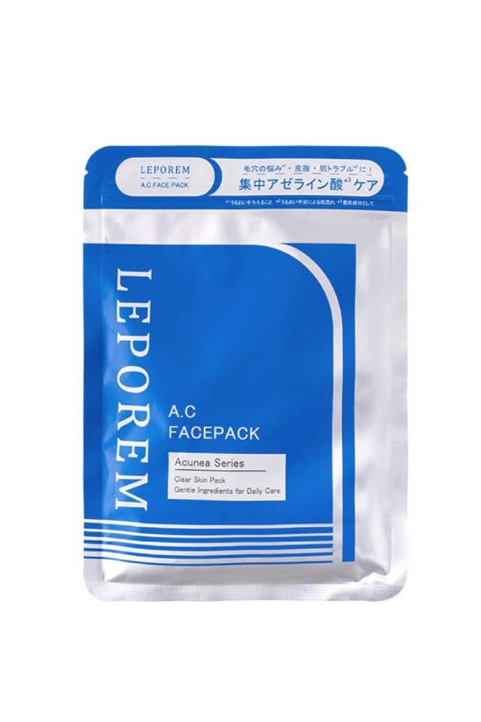 LEPOREM A.C フェイスパック シートマスク 7枚入り アゼライン酸 ナイアシンアミド ビタミンC誘導体 アラントイン シロキクラゲ 極薄密着シート 潤い 保湿 ボタニカル 敏感肌対応✅【アゼライン酸配合で穏やかに肌を整える】 整肌...