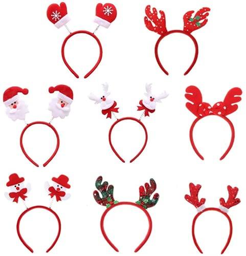 ZOYUBS クリスマス カチューシャ トナカイチューシャ クリスマスヘッドバンド クリスマスオーナメント クリスマスオーナメント クリスマスコスチューム クリスマス仮装 トナカヘッドバンド【仕様】クリスマス カチューシャ 8種 材質：高品...