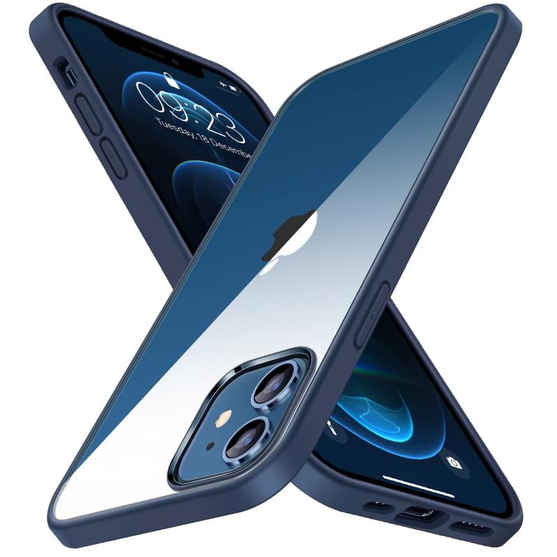 TENDLIN iPhone 12 用 ケース 黄変防止 クリア PC背面 薄型 軽量 アイフォン 12 用 カバー 6.1 インチ ケース【一体型設計・フィット感満点】iPhone 12 に 従って精密設計され、にピッタリとフィットし、一...