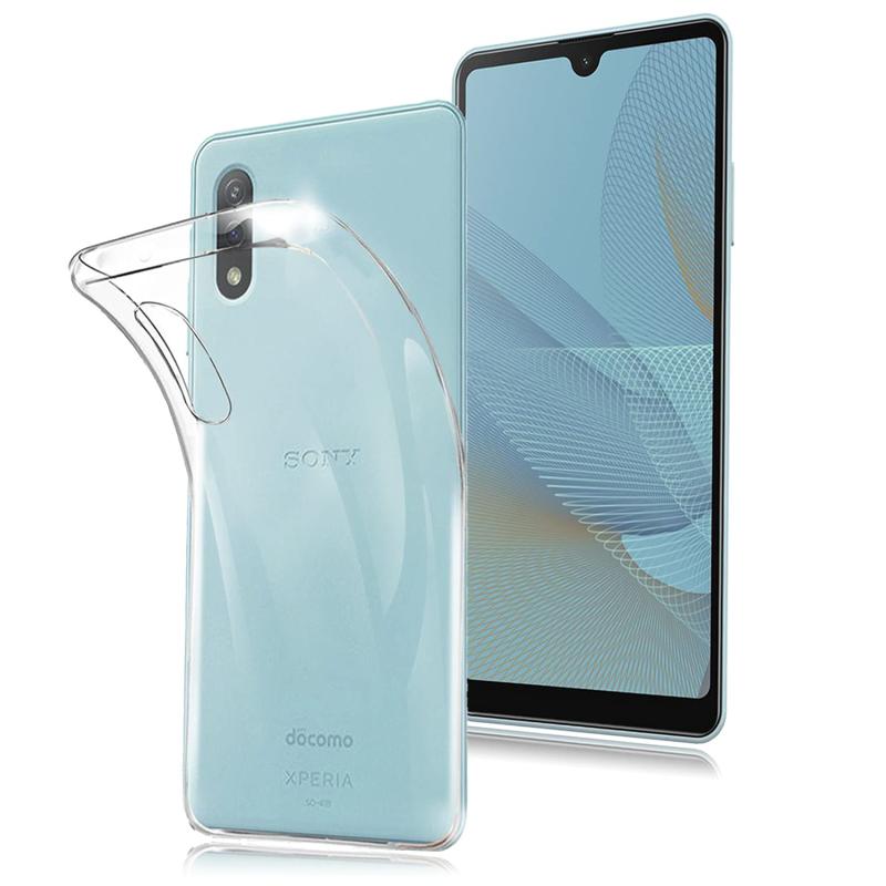 GLASS BAG ケース カバー for ソニー Xperia Ace II SO-41B docomo 用 全面保護 ケース 透明 クリア ソフト テラポリウレタン 薄型 超軽量 23g 滑り止め 落下防止【対応機種】for Sony ...
