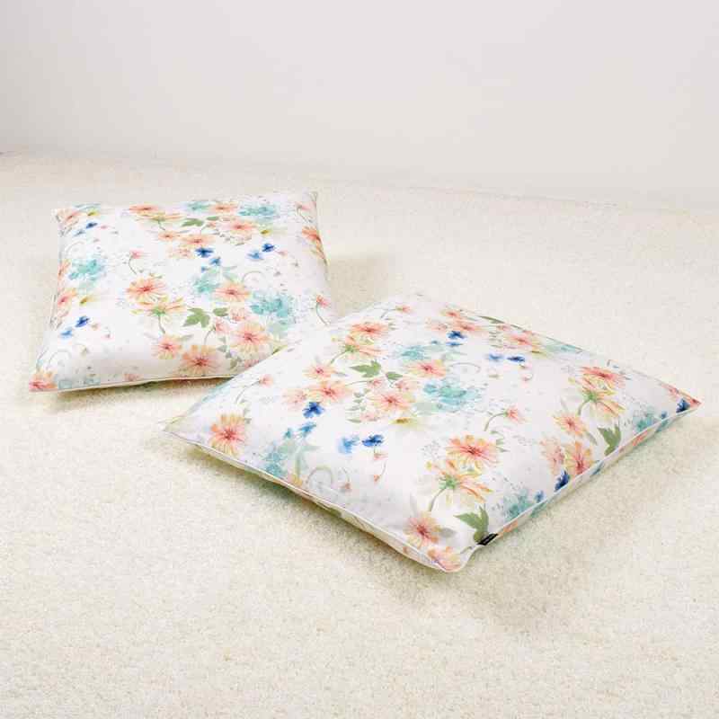 スタイルデコール(STYLE Decor) 座布団カバー 55×59 2枚セット 銘仙判 おしゃれ 綿100% 北欧 花柄 パステル W3400900サイズ:　タテ：約59cm／ヨコ：約55cm 商品によってサイズに多少の誤差がございます。...