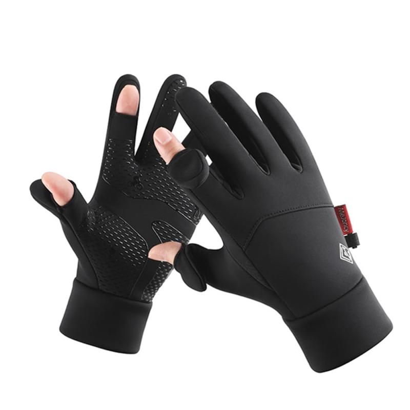 [MEPOKI] アウトドアグローブ 防寒手袋 メンズ 防寒グローブ【防風性・保温性に 中厚手の素材・厳しい冬を快適に】 3D立体裁縫 2指出し設計でストレスフリースマホ使える サイクリンググロ【手を暖かく快適に】寒い季節、屋外での作業や通...