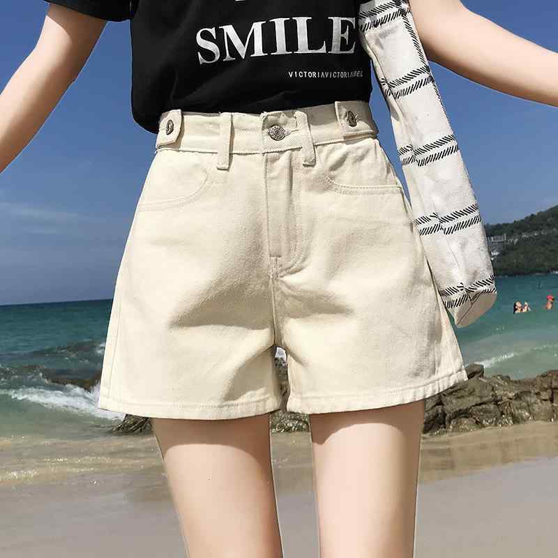 ・カテゴリ: デニムパンツ・主な素材: 綿 50%-70%、ポリエステル 50%-70%、ポリ塩化ビニル・スタイル: ワイドパンツ、カジュアル、通勤スタイル、エレガント・パンツ丈: ショートパンツ（三分丈）・ウエスト: ハイウエスト・厚み:...