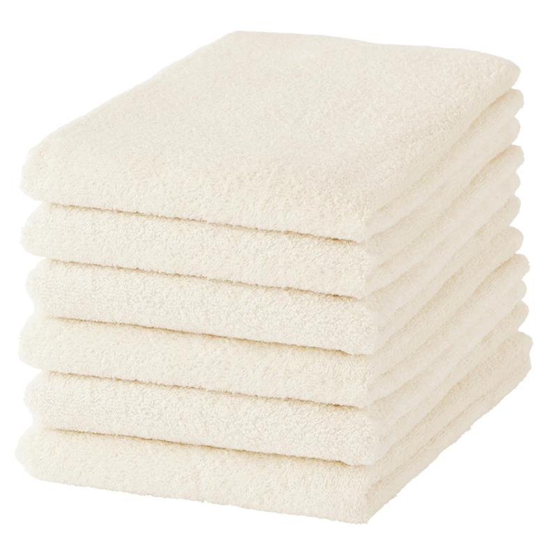 GamachaTowel 《バスタオル 6枚セット》 早く乾く丈夫な薄手タオル 綿100％で肌に優しい 軽くてかさばらず扱いやすい 吸水 速乾 バングラデシュ製 約220g 約60×120cmサイズ ：1枚あたり約60×120cm重量 ： ...