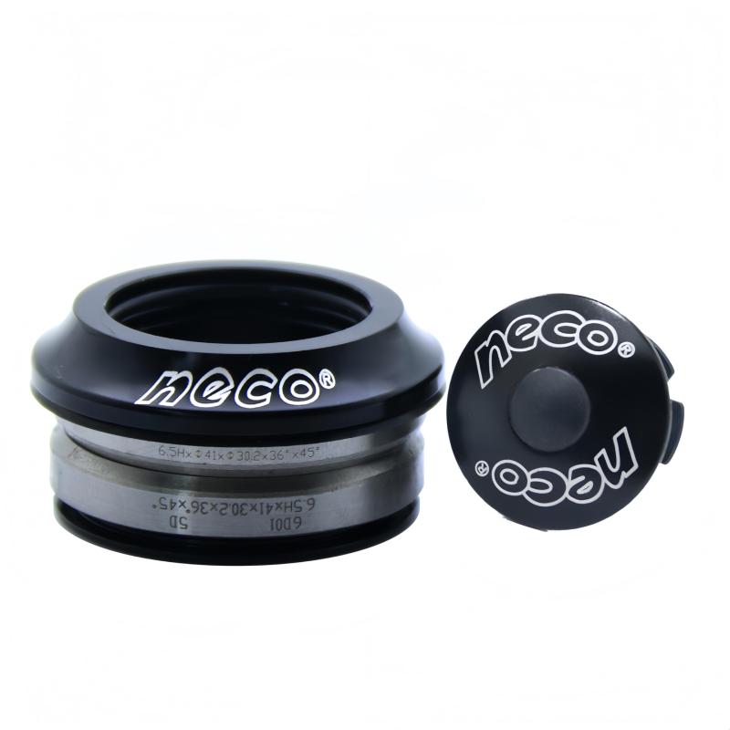 Neco バイクベアリングヘッドセット41mm 41.8mm IS41 IS42 IS41.8 一体型ヘッドセットストレートフォークチューブロードバイクヘッドセットサイズ1-1/8"一体型スレッドレスヘッドセットスタックの高さ：ロ...