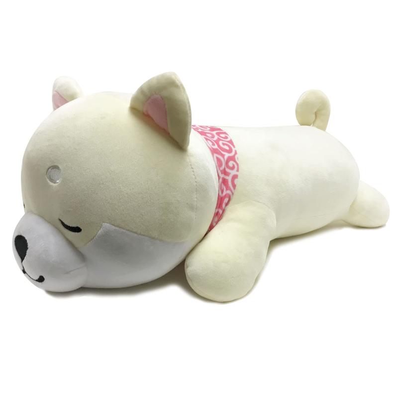 旅するマメしば 抱き枕 だきまくら クッション ボディーピロー もちもち 置物 かわいい 犬 柴犬 豆柴 癒し【抱えてかわいいマメしばのクッション】旅するマメしばシリーズに、抱き枕のアイテムを追加いたしました。全長約50cmのクッションサイ...