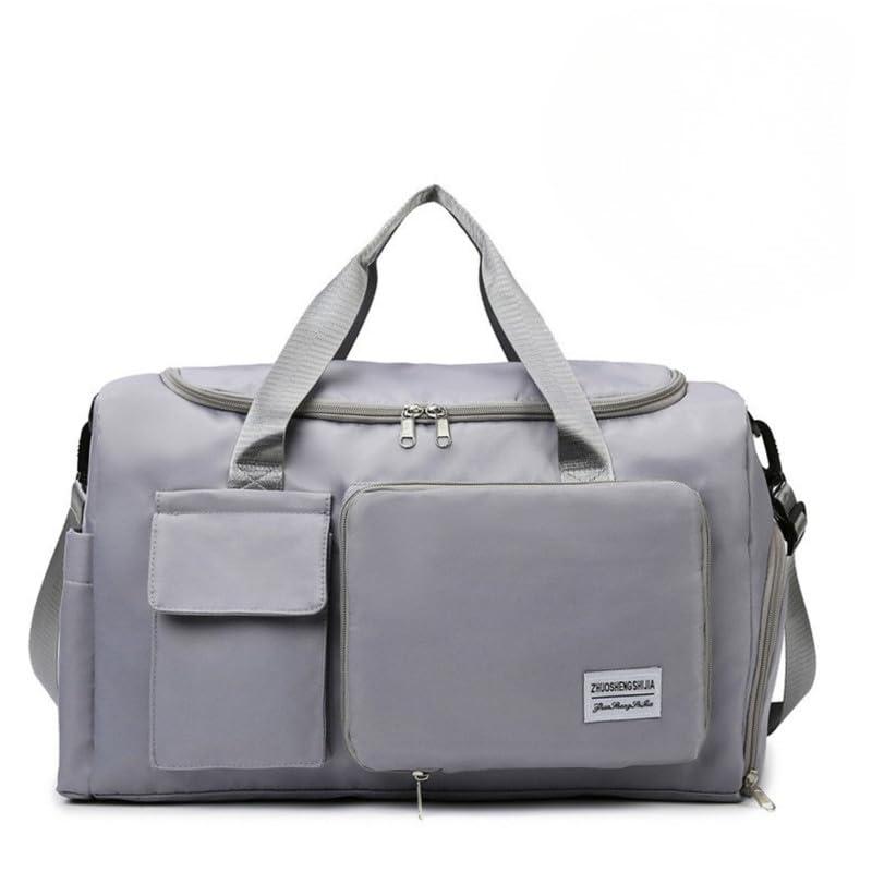 [Azul Mar] ミニボストン スーツケースにつけるバッグ 小さめ ボストンバッグ 軽量 修学旅行 旅行バッグ 機内持ち込み 一泊二日 シューズ収納 折りたたみ ジムバッグ【抜群の収納力＆機能的な仕分け構造】 20〜35Lの広々としたメ...