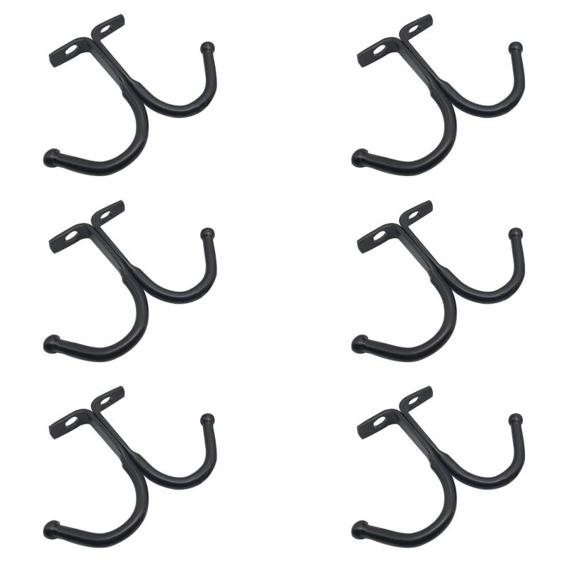 UFURMATEマグホルダー, キャビネットトップマウントマグシェルフハンガーの下の6個のマグラックキャビネットキッチンバスルーム用の金属製収納フック