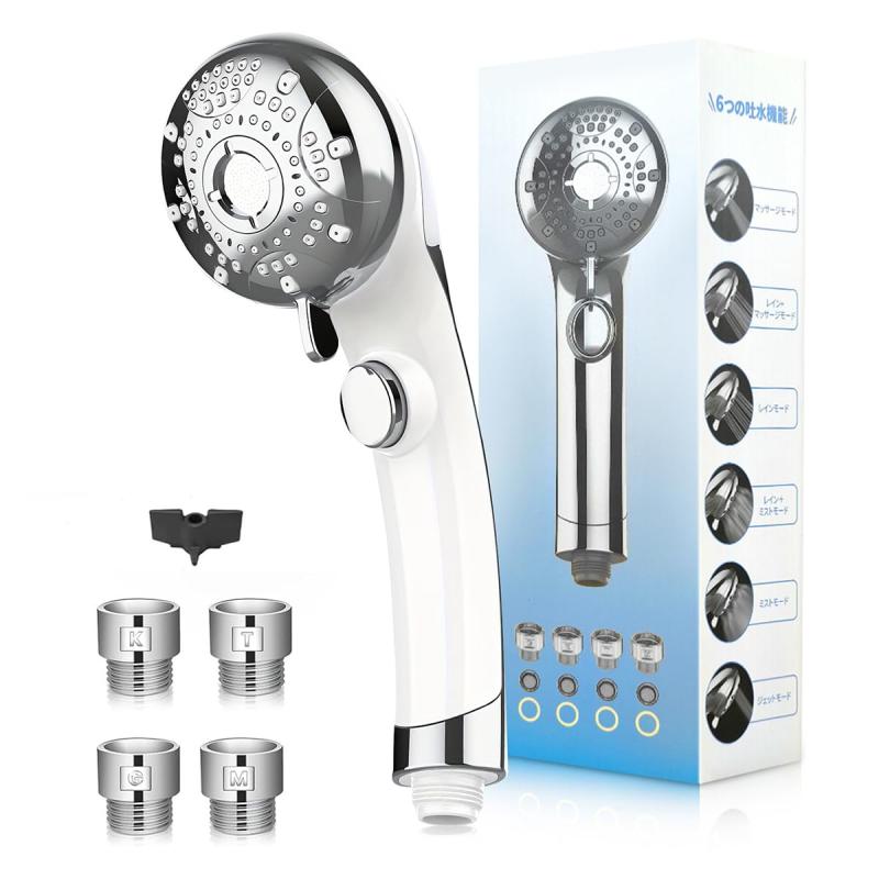 シャワーヘッド 節水 ミスト マイクロナノバブル 水圧強化 低水圧 高水圧 ワンタッチ 手元止水 極細水流 肌ケア 肌ざわり 美髪 毛穴汚れ除去 シルバー 保湿 保温 高洗浄力 塩素除去 美肌 4種【革新的なマイクロナノバブル技術で、肌と髪...