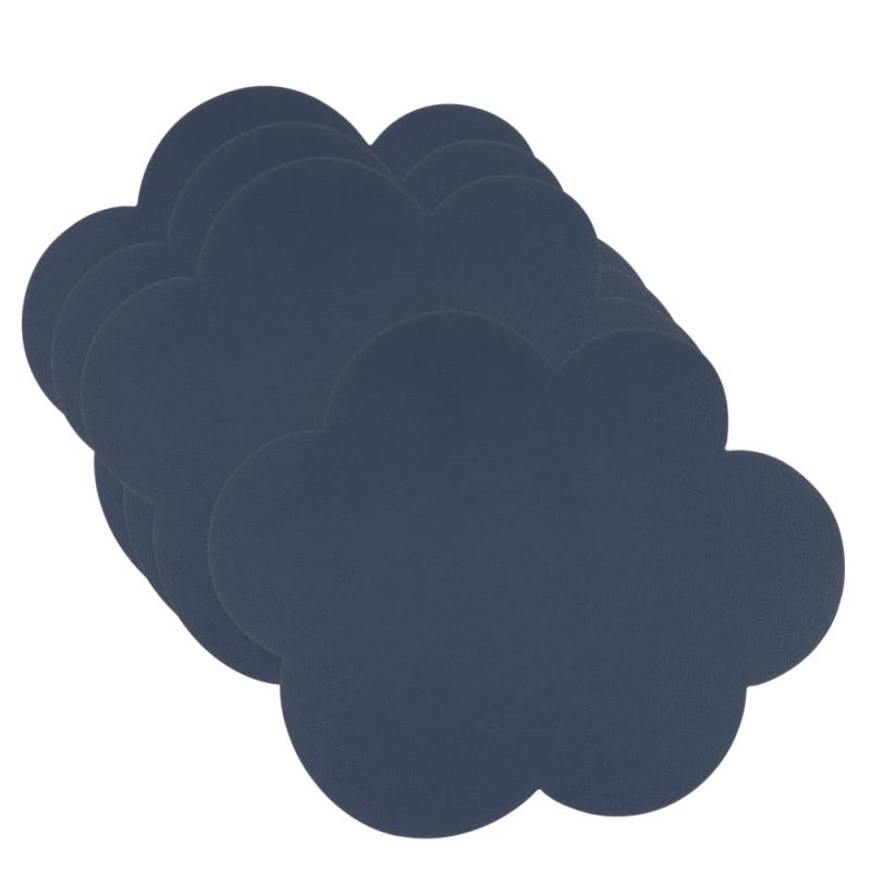 ルークラン APRICUS アプリクス ランチョンマット クラウド ブルー＆ライトグレー 42×35cm PVC 4枚セットティータイムやお子様用にピッタリのお洒落な形状のリバーシブルタイプ「クラウド シリーズ」はやわらかな雲のようなフォル...