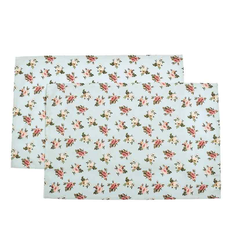 LAURA ASHLEY/COLORFUL CANDY STYLE ランチョンマット(40cm×60cm) 2枚セット 女の子 子供 布製 おしゃれ 綿 給食 Ena’s Garden カラフルキャンディスタイル N3697520-NVL2...