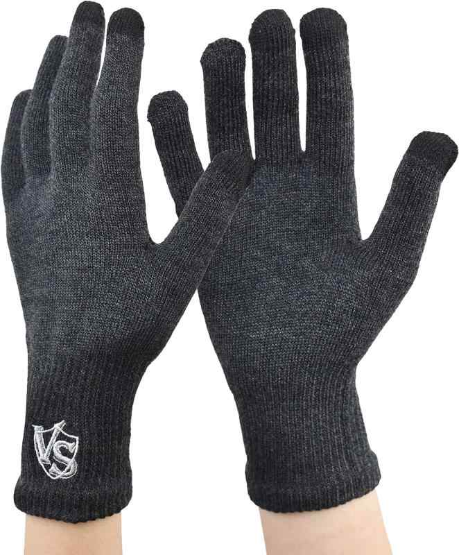 【VITAL SALVEO バイタルサルヴェオ】 スマホ対応 着圧 手袋 グローブ 指先導電タイプ 装着時スマホ使用可能 薄い 暖かい オフィス インナー手袋 屋外 スポーツ エクササイズ 男女兼用 CJ-5503 （革新的な特殊繊維を使用...