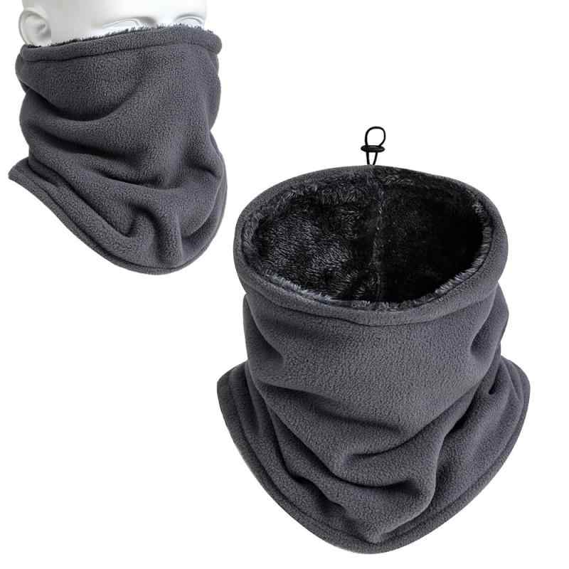 DACAIFH メンズ冬用ネックウォーマー 首元保護 冬季用首元保温カバー 柔らかな内側フリース 多機能調節コード 防寒 首元 伸縮性 スポーツ 自転車 バイク アウトドア 通勤 通学 【360°極上の保【ダブルフリース複合素材、保温性と通...