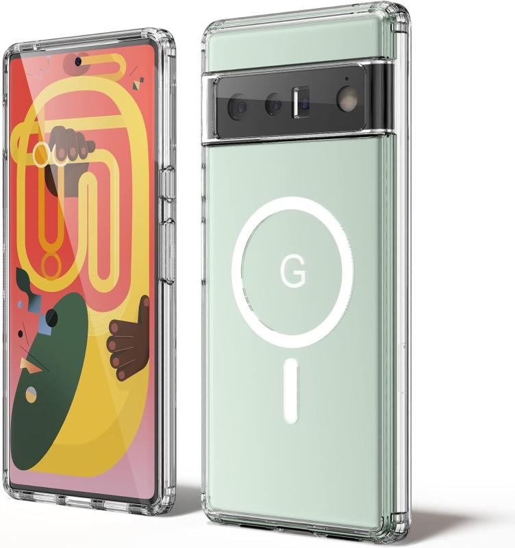 【ZEKUN】Google Pixel6 Pro ケース【MagSafe対応】Pixel6 Pro スマホケース 全全透明 黄ばみなし 薄型 軽量 マグネット搭載 グーグル ピクセル6 プロ カバー 米軍MIL規格 全面保護 耐衝撃 レンズ...
