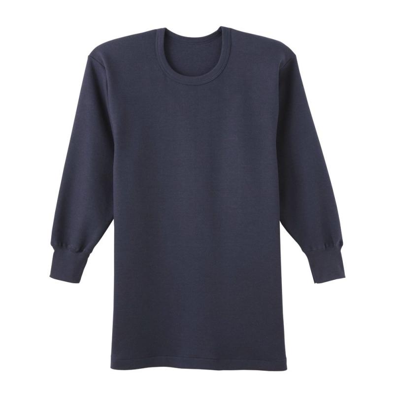 GUNZE(グンゼ) インナーシャツ快適工房 空気の層を暖める 長袖丸首 KH6308メンズ胸囲 M:88~96cm L:96~104cm LL:104~112cm