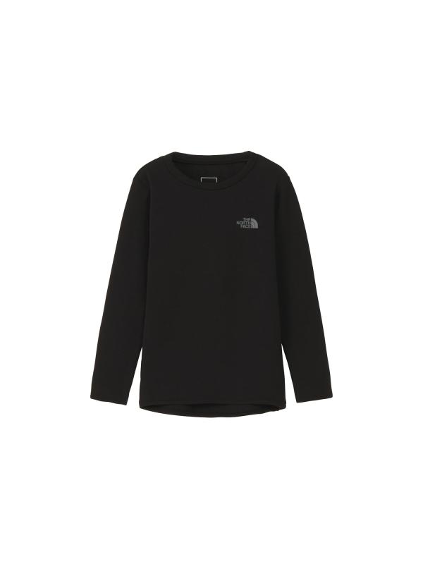 [ザ・ノース・フェイス] 長袖インナー カットソー L/S HOT Crew気温の低い季節や雪遊び、スノースポーツで活躍する、厚手の起毛素材の子ども用アンダーウエア空気層のある中空糸と遠赤外線作用のある光電子で保温性を高めた仕様吸汗速乾性に...