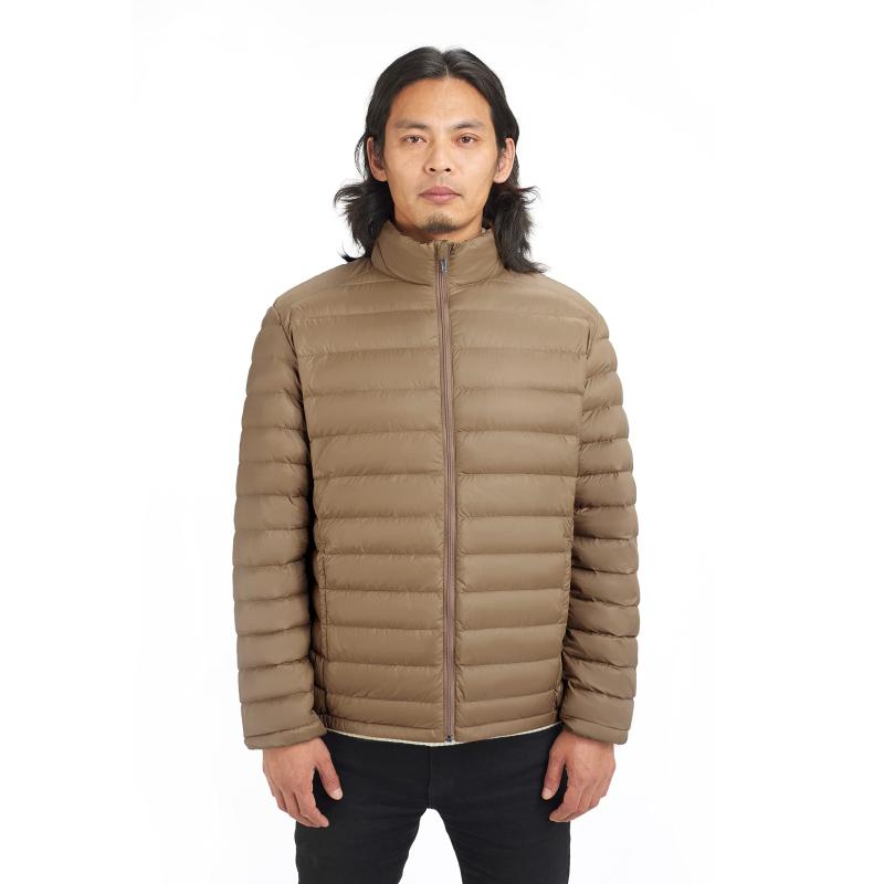 [wangyi gensen] ダウンジャケット メンズ 軽量 ウルトラライトダウン ダウンコート アウトドア 防寒 暖かい 登山 春秋冬 アウター ライトダウンジャケット【驚くほど、軽い】 髪の毛の10分の1程度の細さの原糸を使用した高密...