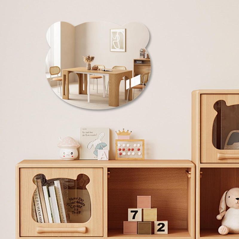 SEKIDAR ミラー 鏡 壁掛け おしゃれ 壁掛けミラー ミラーアクリル 高精細 フレームレス バニティミラー 洗面 化粧 玄関 リビング トイレ バスルー ム 壁掛け鏡 軽量 防锈 飛散防止 防爆 ウォー