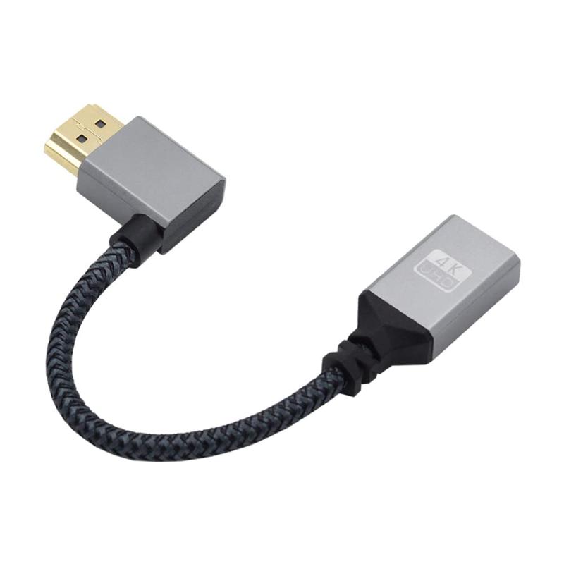 Cablecc 高速 A オス HDMI 1.4 から A メス 延長ケーブル 直角 サポート HDTV 4K 60hz 3Dコネクタ: 高速 HDMI-A 19 ピン オス - メスHDMI-A インターフェイスは、その前身と下位互換性が...
