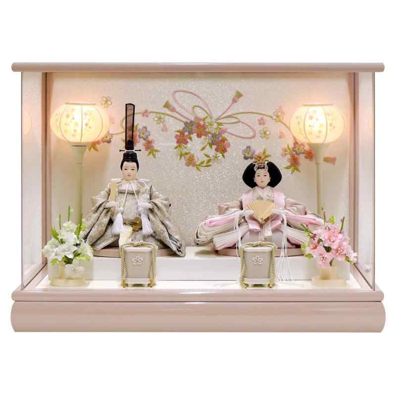 雛人形 親王ケース飾り ケース飾り アクリルケース フルール ロージーベージュ 横幅48×奥行26×高さ35cm 木製 SP25302C親王ケース飾り木製アクリルケース横幅48×奥行26×高さ35cmはんなりと上品なカラーナチュラルな雰囲気...