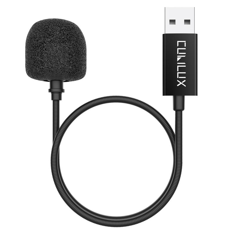 Cubilux USB A グースネックマイク、単一指向性 USB 外付けミニブームマイク、録音・ビデオ会議・Zoom・Teams 対応、ノートPC・デスクトップPC用マイク、30cm【自由に角度調整可能】CubiluxのUSB マイクは柔...