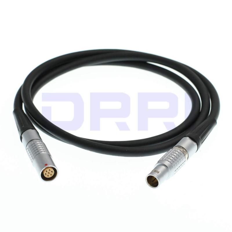 DRRI ハイフレックス 1B PHG 7ピン メス - FGG 7ピン オス マイク延長ケーブル B&amp;K 2669-C プリアンプ GRAS 12AA用プラグA:交換用Lemo FGG 1B 7ピンオスプラグB:交換用Lemo P...