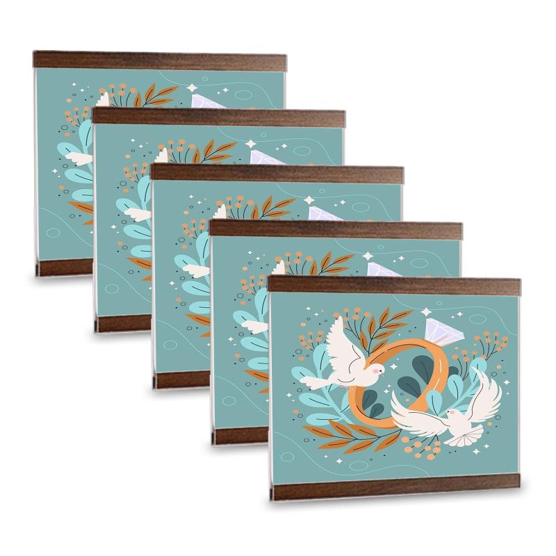 Folgtek 賞状額縁 壁掛け 額縁 マグネット内蔵 180°開閉この賞状額縁は高品質のアクリル素材で作られ、丈夫で高い透明性を持っております。厚みのあるアクリル板とヴィンテージ木目調の縁が高級感を高めています。壁に貼り付けて写真や重要な...