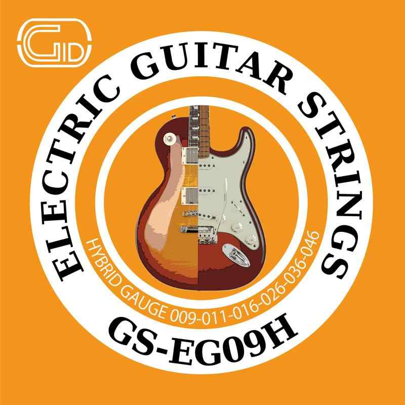 GID ジッド STRINGS series エレキギター弦 09-46 Hybrid ハイブリッドゲージ GS-EG09Hエレキギター弦ニッケルワウンドHYBRID GAUGE009-011-016-026-036-046