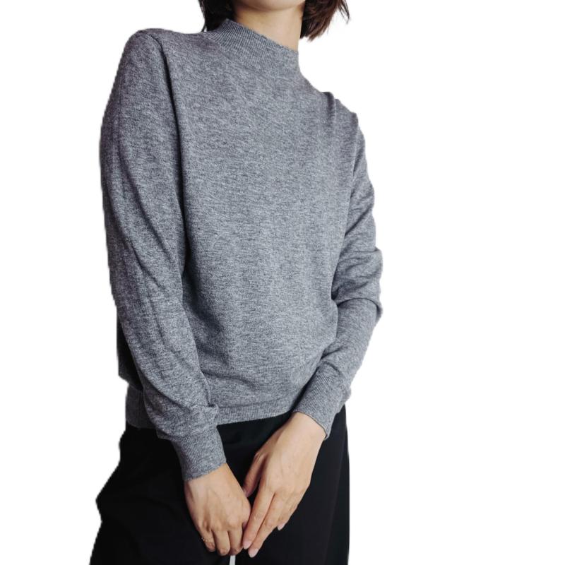 [Secca] やわらかニット,ハイネック セーター, レディース 長袖, カジュアル ニット プルオーバーデザイン: モダンなハイネックデザインで、首元をすっきりと演出し、エレガントな雰囲気を醸し出します素材感: やわらかな肌触りのニット...