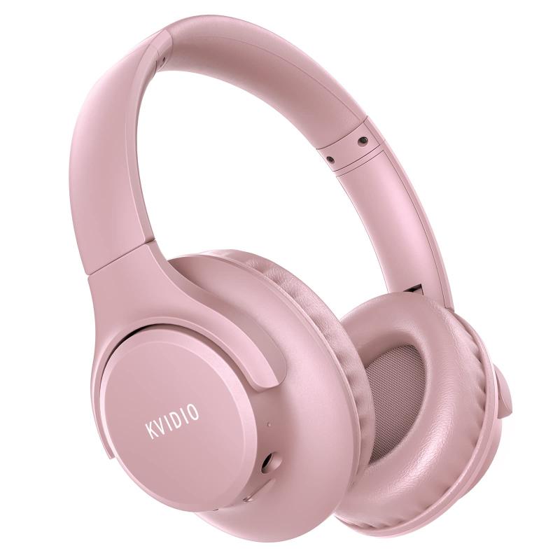 ワイヤレス ヘッドホン KVIDIO Bluetooth 5.0 55時間再生 ヘッドホン 40mm HD ドライバーユニット オーバーイヤーヘッドホン マイク内蔵 ヘッドホン 有線 無線 両用 遮音 密閉型 ハンズフリー通話可