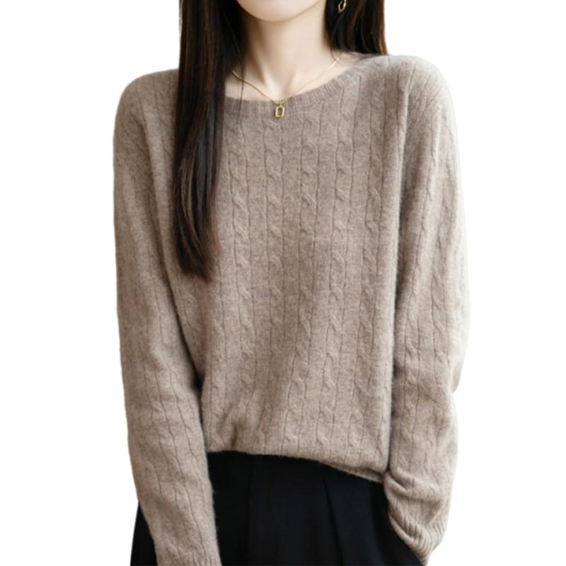 [Tuten] セーター レディース 丸首 長袖 無地 ニット 柔か 暖かい ゆったり 着痩せ トップス おしゃれ カジュアル 通勤 春秋冬【デザインとスタイル】このセーターは丸首のデザインで、ゆったりとしているので着やせ効果抜群です。無地...