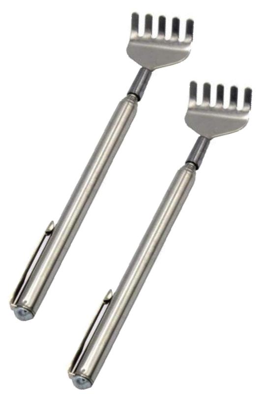 wumio 伸縮 孫の手 2本セット 最長50cm 軽量 コンパクト 携帯 カバン まごの手 背中 痒い 掻く ステンレス シンプル 敬老の日 プレゼント2個セットサイズ：長さ15cm（最長50cm）重さ：20g素材：ステンレスJAN：45...