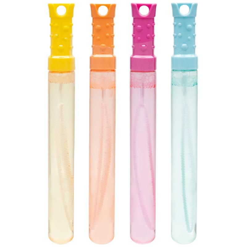 オンダ(Onda) シャボン玉 スティック 4個セット 振るタイプ 吹き棒付き ちびステッキバブル 4色セット イエロー オレンジ グリーン ピンク STマーク取得 おもちゃ 4P✅【カラフル4色楽しく遊べるシャボン玉のセット】イエロー・オ...