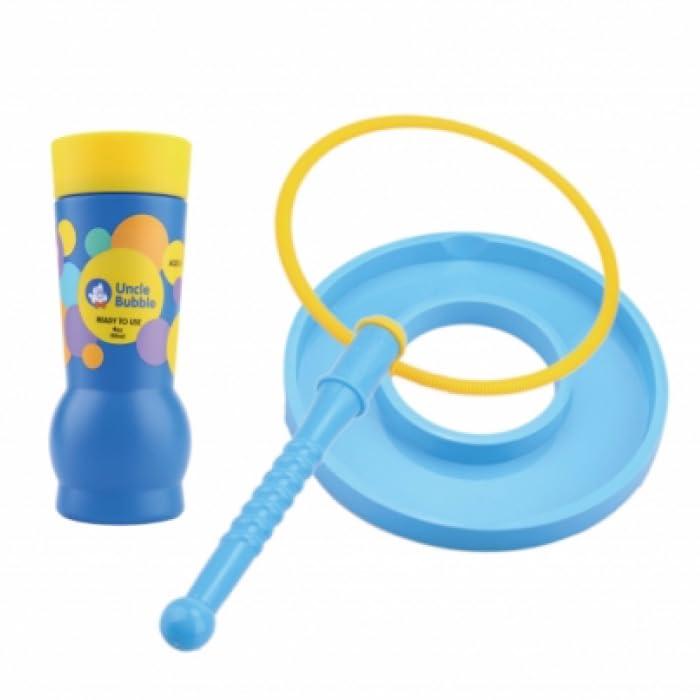 Uncle Bubble Fun ビッグ バブル・ワンド ビッグバブル用特製シャボン玉液付 大きい 割れない しゃぼん玉 が作れる 特製シャボン玉液 こども 子供 キッズ プレゼント アウトドア キャンプ 庭UB138ビッグバブル作成用（黄...