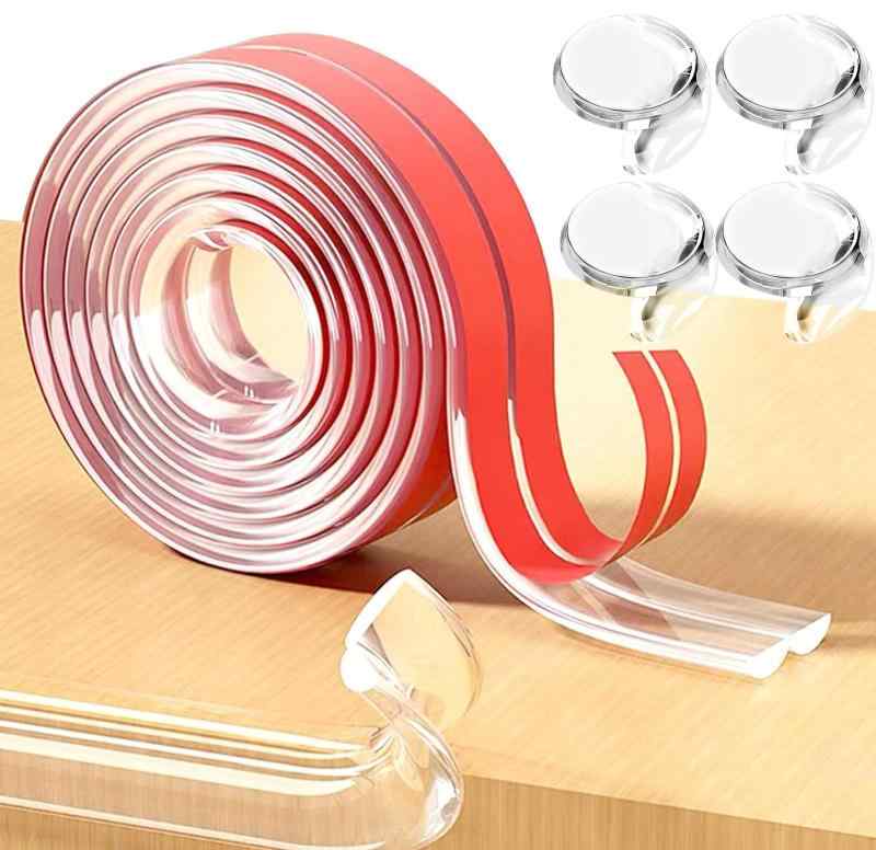 SYOUGO コーナーガード 透明コーナークッション テーブルコーナーカバー 家具 保護素材 超強力テープ 怪我防止 ベビーガード 子供年配者 保育園での使用