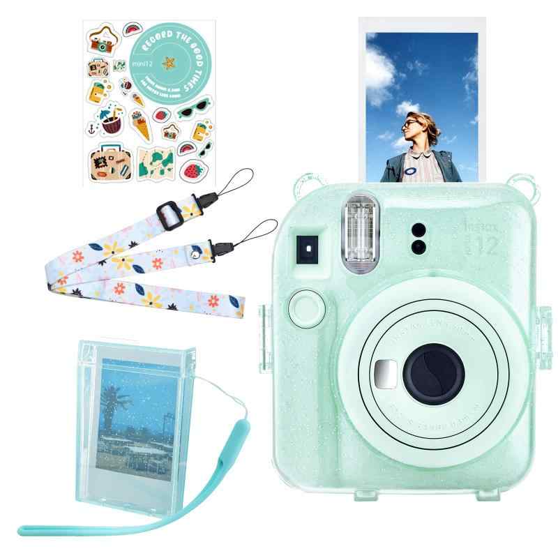 HIYQIN mini12 ケース 富士フイルム Instax Mini 12 カメラ用保護クリアケース CS